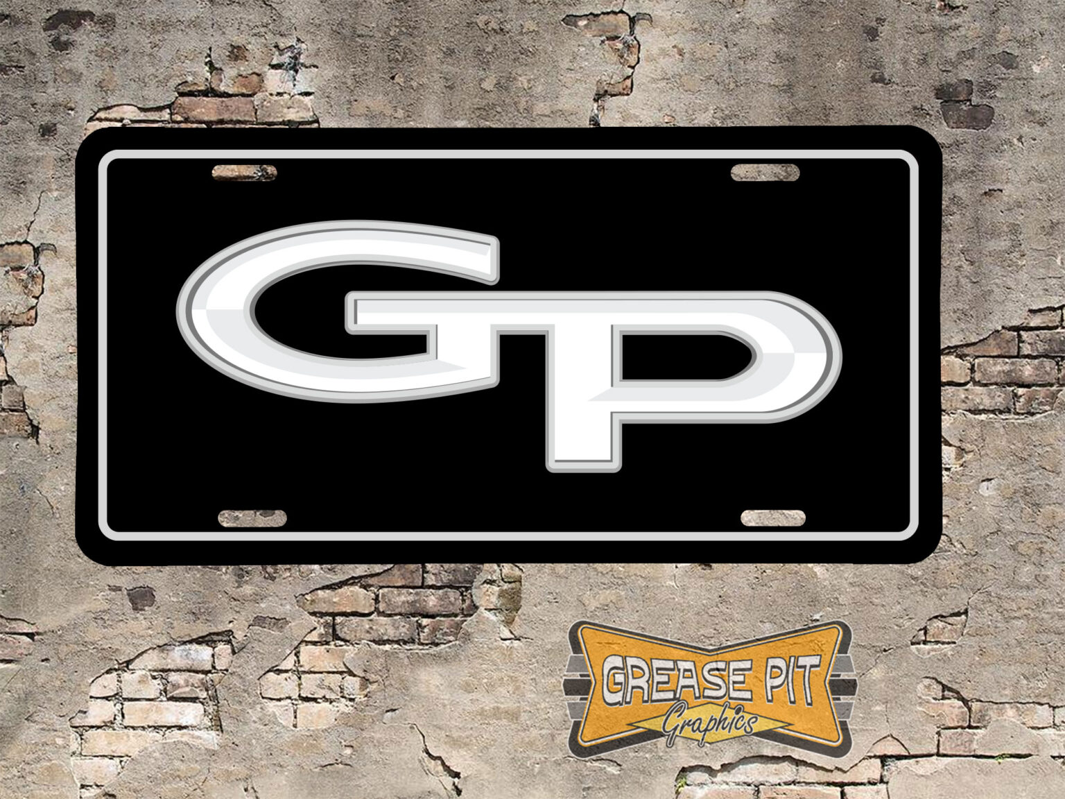 Pontiac Grand Prix 1964 1965 1966 1967 1968 License Plate - Grease Pit ...