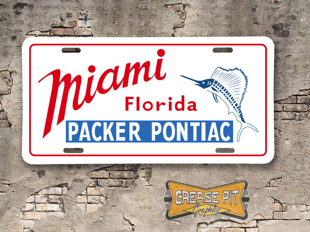 Pontiac Grand Prix 1964 1965 1966 1967 1968 License Plate - Grease Pit ...